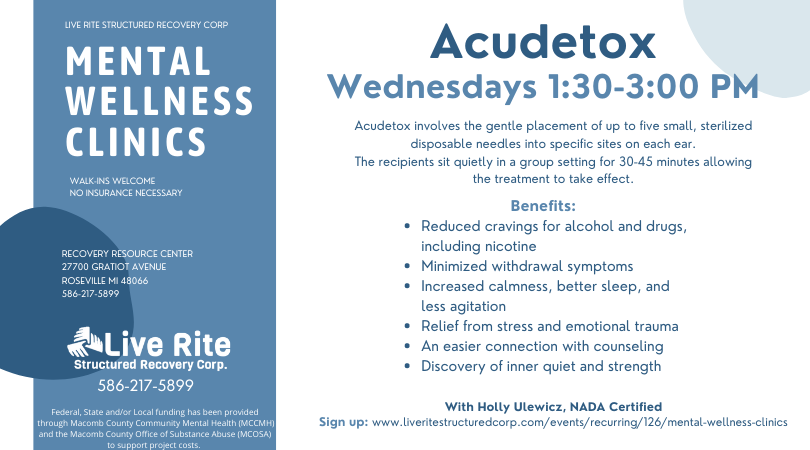 Events to help aid in Recovery | Live Rite