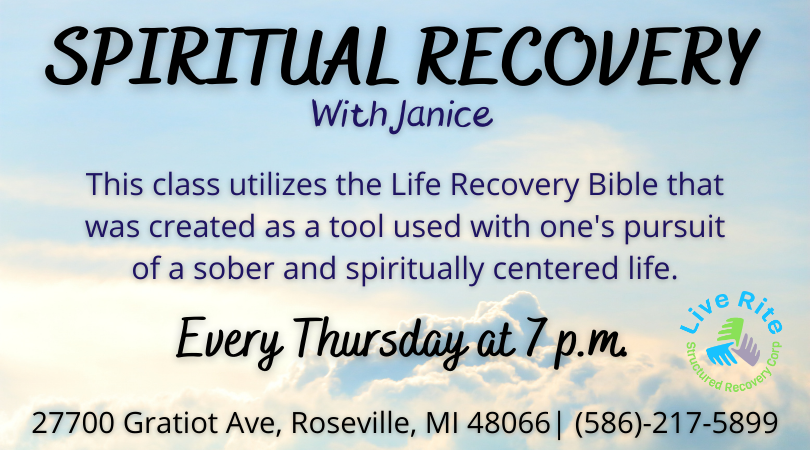 Events to help aid in Recovery | Live Rite