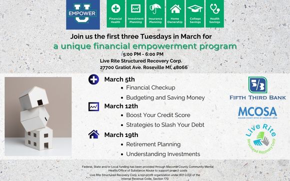 Events to help aid in Recovery | Live Rite