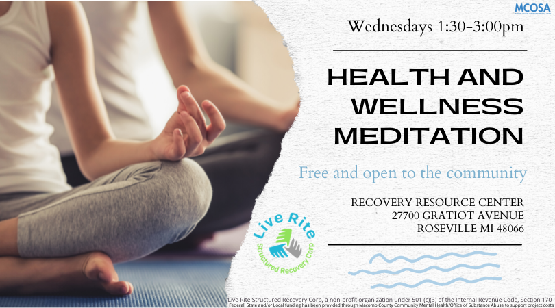 Events to help aid in Recovery | Live Rite